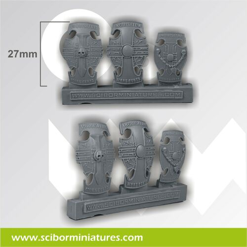 Scibor Monstrous Miniatures CPSH0077 SF Shields set 1 (3 pcs)