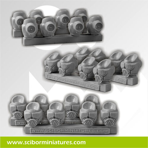 Scibor Monstrous Miniatures CPTO0024 Spartans Torsos (8 pcs)