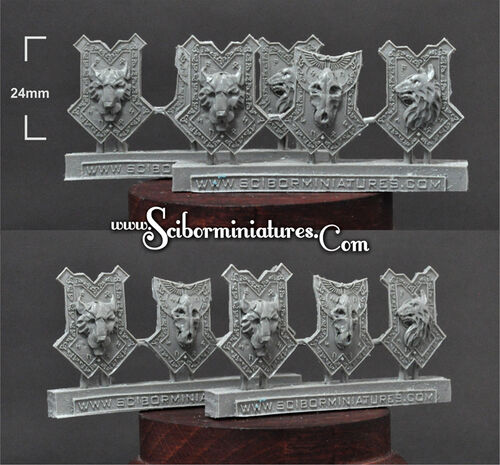 Scibor Monstrous Miniatures CPWO0094 Wolf Shields (6 pcs)