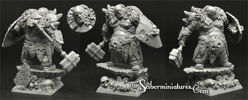 Scibor Monstrous Miniatures OGCH0025 28mm Ogre Chief #3
