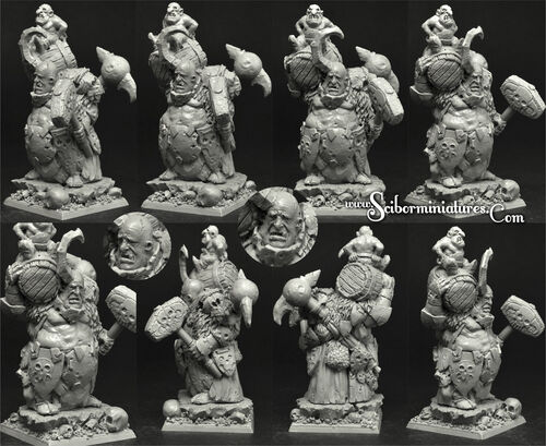 Scibor Monstrous Miniatures OGCH0026 28mm Ogre Chief #4