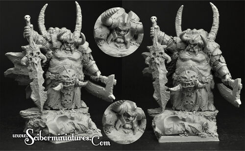Scibor Monstrous Miniatures OGCH0028 28mm Ogre Chief #6