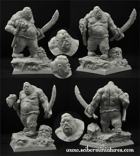 Scibor Monstrous Miniatures OGFE0010 28mm Ogre Cossack Fedor
