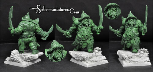 Scibor Monstrous Miniatures OGMG0035 28mm Mongolian Ogre Warrior #1