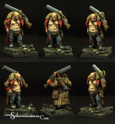 Scibor Monstrous Miniatures OGSE0014 28mm Ogre Gunner #1