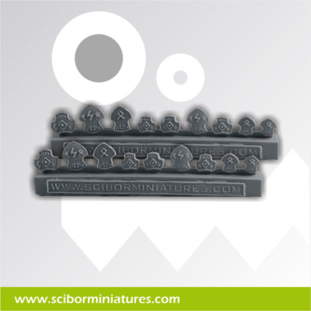Scibor Monstrous Miniatures CPSH0109 Celtic Small Shields (18 pcs)