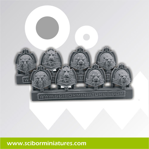 Scibor Monstrous Miniatures CPSH0147 Lion Shoulder Pads #3