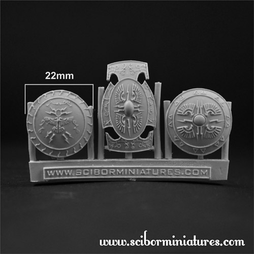Scibor Monstrous Miniatures CPSH0224 Roman SF Shields #2 (3 pcs)