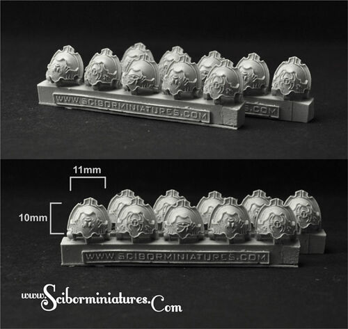 Scibor Monstrous Miniatures CPSH0229 Egyptian Small Shoulder Pads (10 pcs)