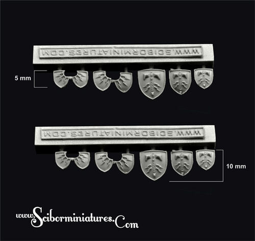 Scibor Monstrous Miniatures CPSH0232 Thor Small Shields (14 pcs)