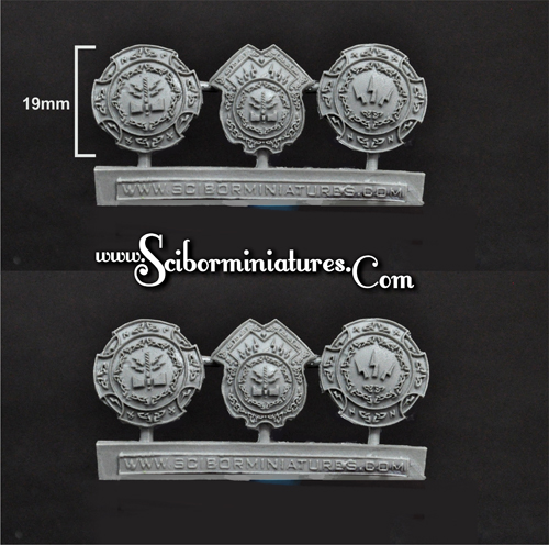 Scibor Monstrous Miniatures CPSH0239 Dwarven Shields set 6 (6 pcs)