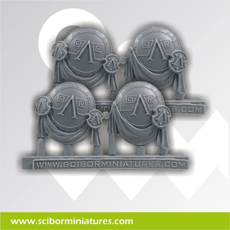 Scibor Monstrous Miniatures CPSP0115 Spartan Decorations set 2 (4 pcs)