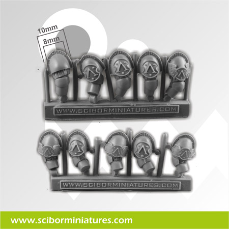 Scibor Monstrous Miniatures CPSP0189 Spartan SF Arms set (10 pcs)