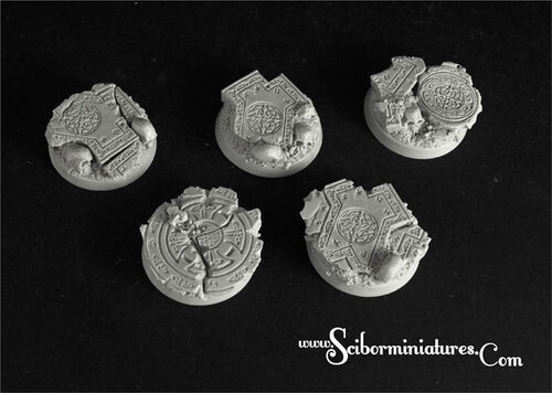 Scibor Monstrous Miniatures BRCE0043 Celtic Ruins 25mm round bases #1 (5 pcs)