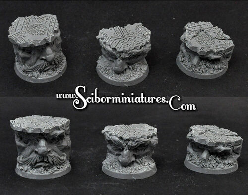 Scibor Monstrous Miniatures BRCE0051 Celtic Ruins 25mm round bases #2 (3 pcs)