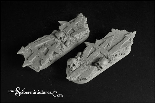 Scibor Monstrous Miniatures BRCR0139 Crused Earth 25mm/65mm round bases (2 pcs)