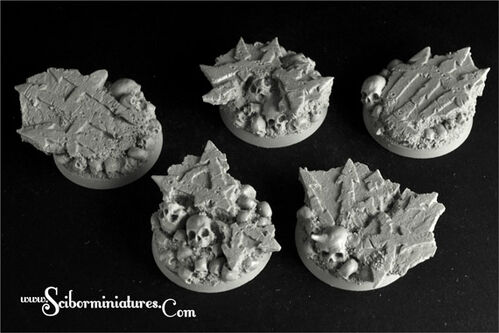 Scibor Monstrous Miniatures BRCR0142 Cursed Earth 40 mm round bases set 1 (2 pcs)
