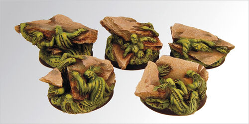 Scibor Monstrous Miniatures BRDE0003 Demonic 40 mm round bases (2 pcs)