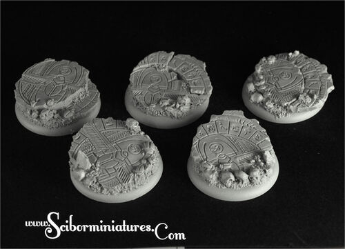 Scibor Monstrous Miniatures BREG0040 Egyptian Ruins 40mm round edge bases set 1 (2 pcs)
