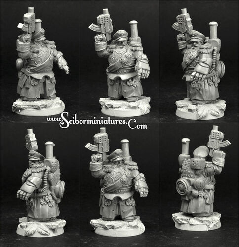 Scibor Monstrous Miniatures 28SF0198 SF Dwarf Commander #1