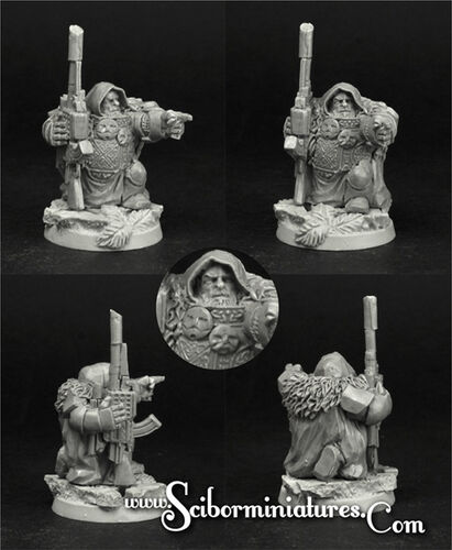 Scibor Monstrous Miniatures 28SF0203 SF Dwarf Sniper #4
