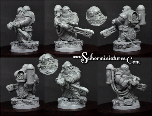 Scibor Monstrous Miniatures 28SF0209 SF Dwarf Flamethrower