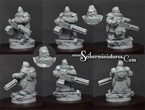 Scibor Monstrous Miniatures 28SF0210 SF Dwarf Gatling Gun