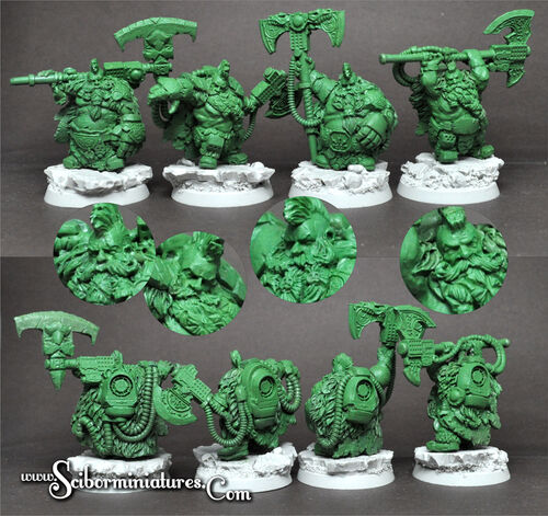 Scibor Monstrous Miniatures 28SF0216 SF Dwarves Wild Chieftains set (4)