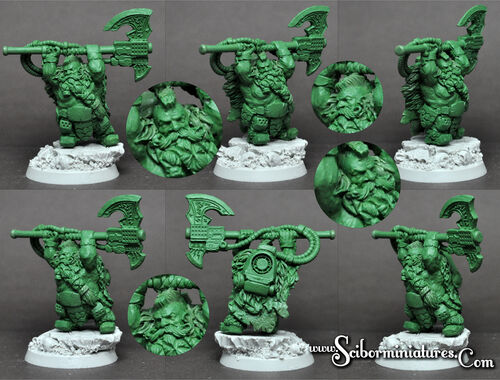 Scibor Monstrous Miniatures 28SF0220 SF Dwarf Wild Chieftain #4