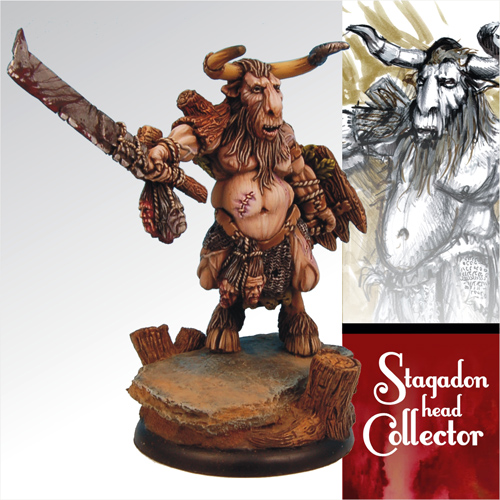 Scibor Monstrous Miniatures 54FM0005 Stagadon head Collector