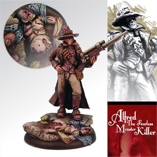 Scibor Monstrous Miniatures 54FM0006 Alfred The Fearless Monster Killer