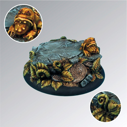Scibor Monstrous Miniatures 54FM0012 Toad in Ferns 50mm Base