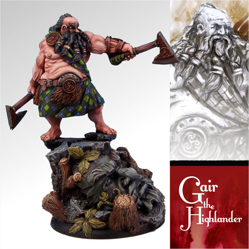 Scibor Monstrous Miniatures 54FM0013 Gair the Highlander