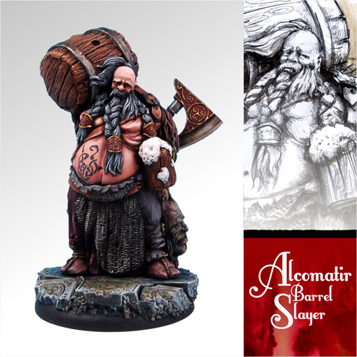Scibor Monstrous Miniatures 54FM0014 Alcomatir Barrel Slayer