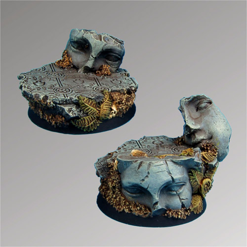 Scibor Monstrous Miniatures BRAN0019 Ancient Ruins 40 mm round bases set 2 (2 pcs)