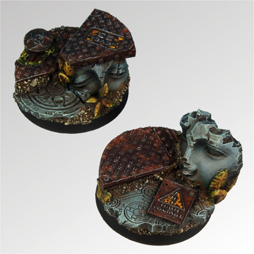 Scibor Monstrous Miniatures BRAN0026 Ancient Ruins 40 mm round bases set 3 (2 pcs)
