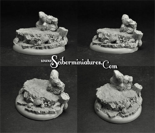 Scibor Monstrous Miniatures BRBR0165 Dwarven Ruins #6 50mm round edge base