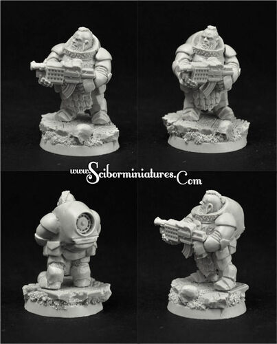 Scibor Monstrous Miniatures 28SF0176 SF Dwarf Marine #8