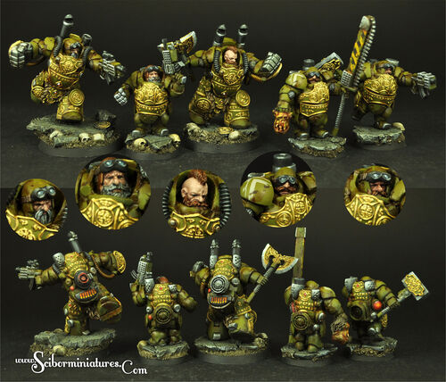 Scibor Monstrous Miniatures 28SF0179 Dwarves Marines Set 4 (5 figures)