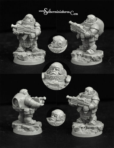 Scibor Monstrous Miniatures 28SF0163 SF Dwarf Marine #3