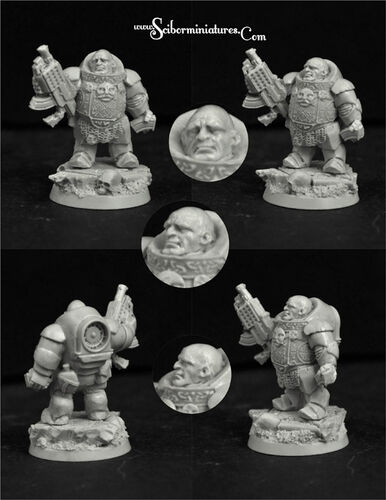 Scibor Monstrous Miniatures 28SF0164 SF Dwarf Marine #4