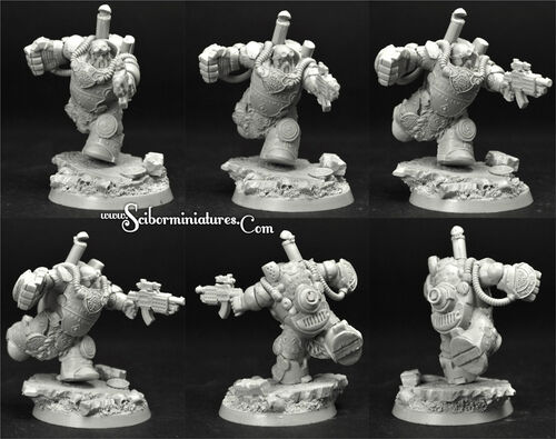 Scibor Monstrous Miniatures 28SF0160 SF Dwarf Cruiser Suit #2