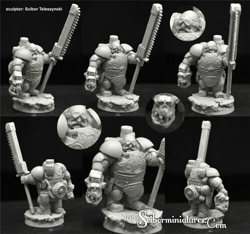 Scibor Monstrous Miniatures 28SF0157 SF Dwarf Veteran #2