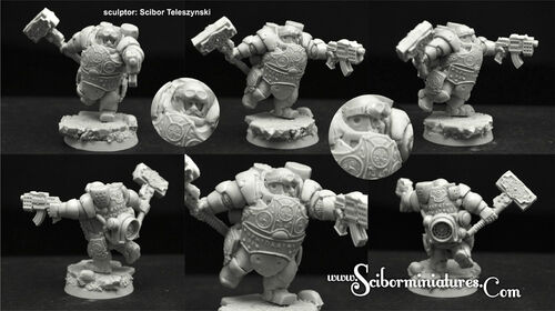 Scibor Monstrous Miniatures 28SF0158 SF Dwarf Veteran #3