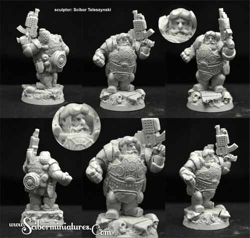 Scibor Monstrous Miniatures 28SF0156 SF Dwarf Veteran #1