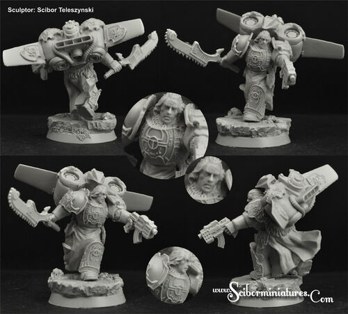 Scibor Monstrous Miniatures 28SF0150 Egyptian SF Warrior Jetpack #5