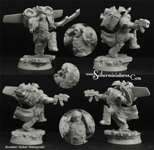 Scibor Monstrous Miniatures 28SF0149 Egyptian SF Warrior Jetpack #4