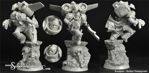 Scibor Monstrous Miniatures 28SF0147 Egyptian SF Warrior Jetpack #2