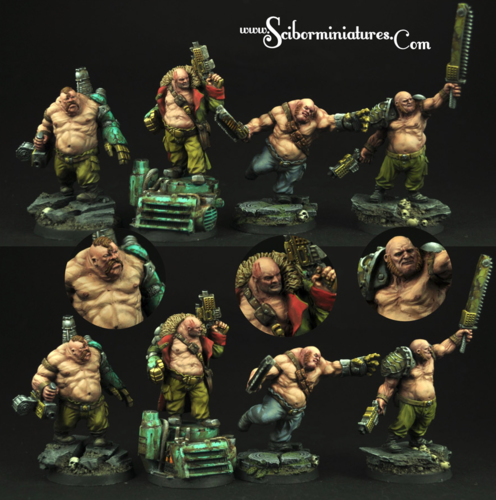 Scibor Monstrous Miniatures 28SF0142 SF Ogres Set #2 4
