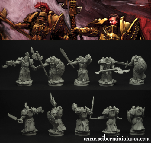 Scibor Monstrous Miniatures 28SF0058 SF Roman Legionarys Veterans set 5